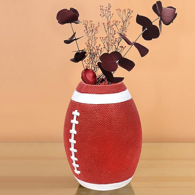 Amazon.com: MYFLOCY Unique Football Vase Decor Stuff Cute Rugby Vase ...