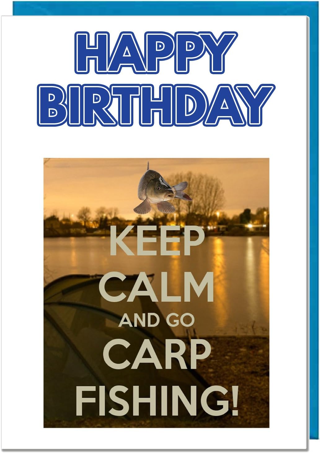 AK Giftshop Carp Fishing Themed Birthday Card - Dad - Husband - Brother ...