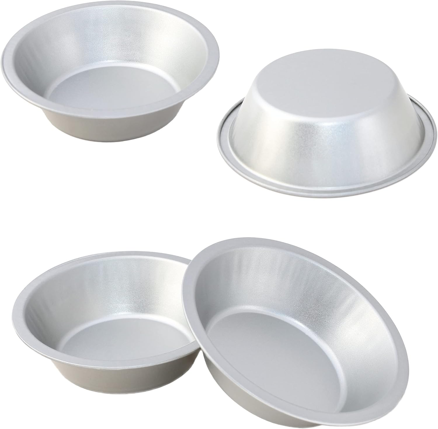 Amazon.com: Bosrahl Small Size Tin Pie Pans, Personal Size Tin Plated ...