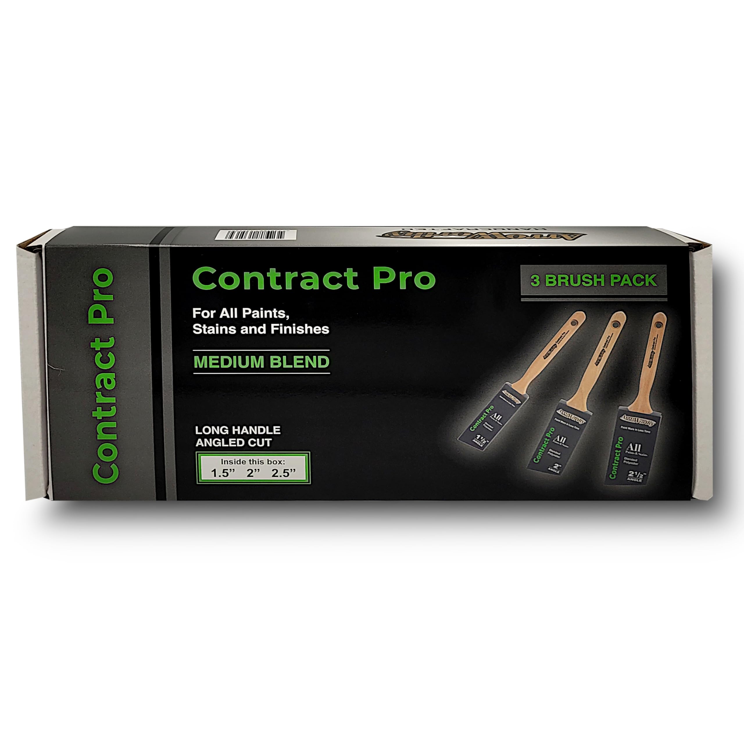 Arroworthy CONTRACT PAINT BRUSH PRO ANGLE BOX SET (1.5,2,2.5) CONTRACT ...