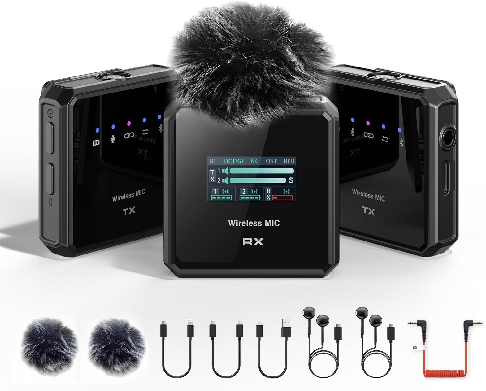 Amazon.com: NANK Mike Pro Wireless Lavalier Microphones for iPhone ...