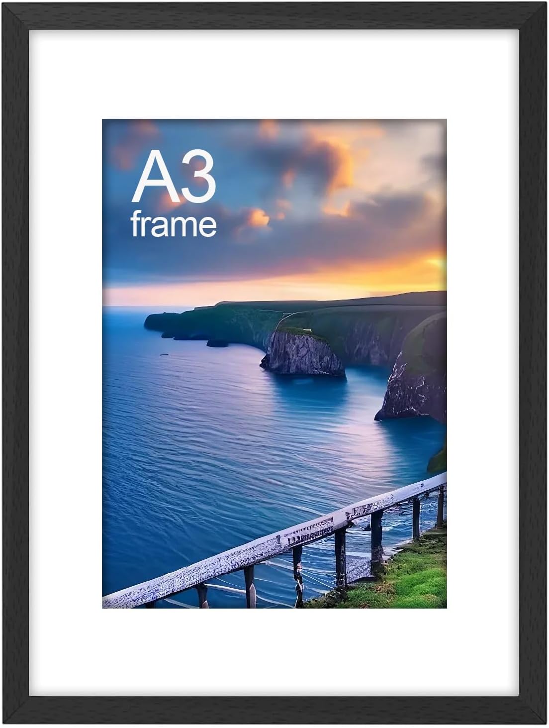 Cooper & Co. Homewares A3 Poster Photo Frames Set of 2, Oak : Amazon ...