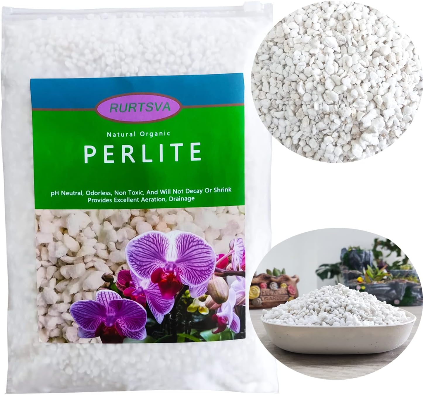 Amazon.com : Riare 2 Quarts Organic Perlite for Plants - Horticultural ...