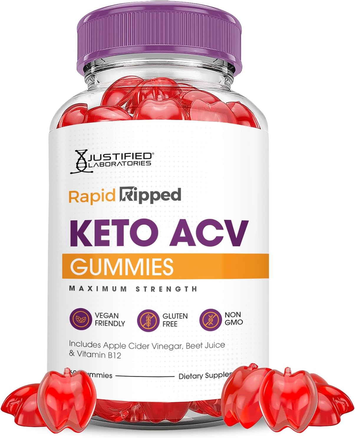 Amazon.com: (5 Pack) Rapid Ripped Keto ACV Gummies Advanced Formula ...