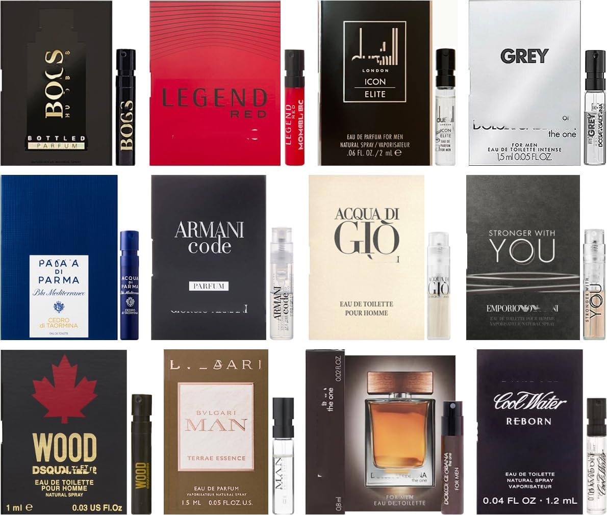 Amazon.com : Infinite Scents Men's Cologne Sampler Set: 6 Designer ...