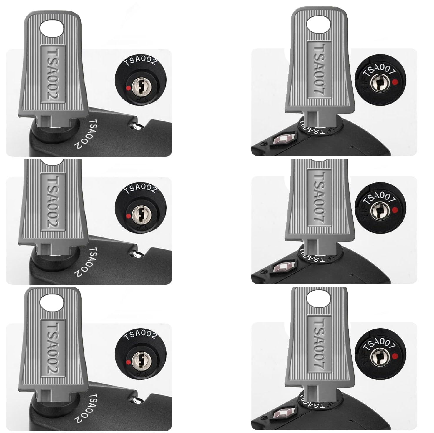 Amazon.com: 6PCS Luggage Keys TSA Key 007 002 Master Luggage Key TSA ...
