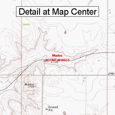 Amazon.com : USGS Topographic Quadrangle Map - Madoc, Montana (Folded ...