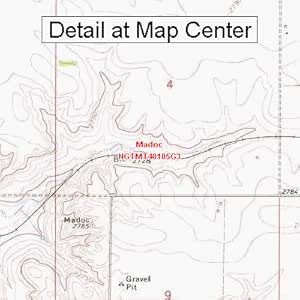 Amazon.com : USGS Topographic Quadrangle Map - Madoc, Montana (Folded ...