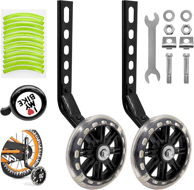 ULEMONDEE Stabilizer Wheels for Kids Bike,Bicycle Stabilizers Support ...