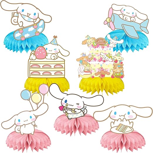 Amazon.com: Cinnamoroll Birthday Party Decorations, 7Pcs Cinnamoroll ...