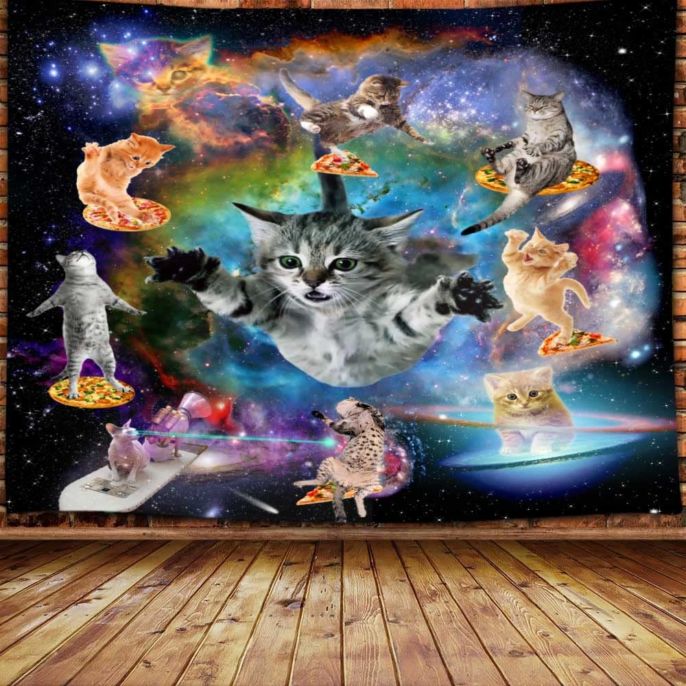 Psychedelic Space Cat