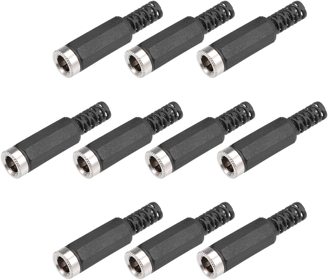 Amazon.com: uxcell 5.5x2.5mm DC Female Connector Jack Solder Adapter ...