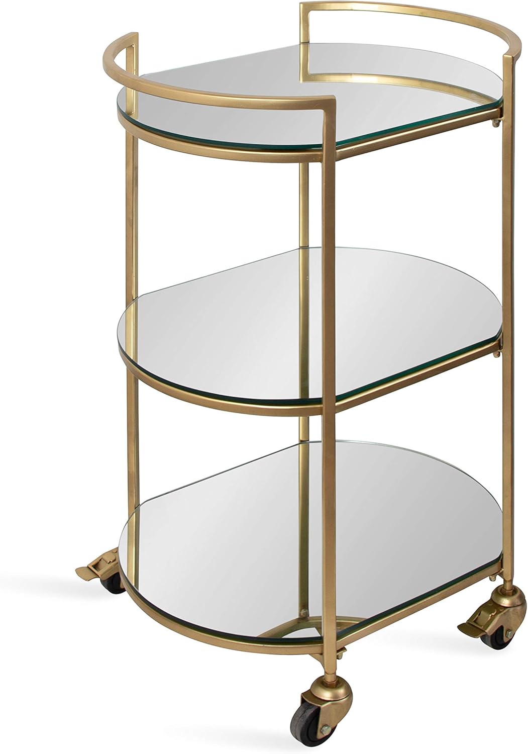 Amazon.com: Kate and Laurel Vasseur Modern Bar Cart, 19 x 15 x 30, Gold ...