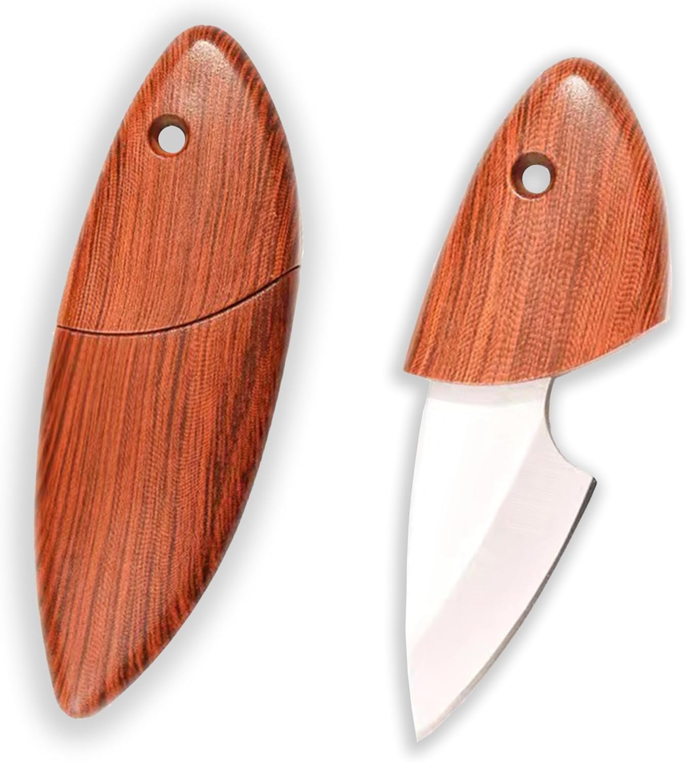 Amazon.com: UNROEVS Pocket Knife Small, Fixed Blade Knife,Mini Knife ...