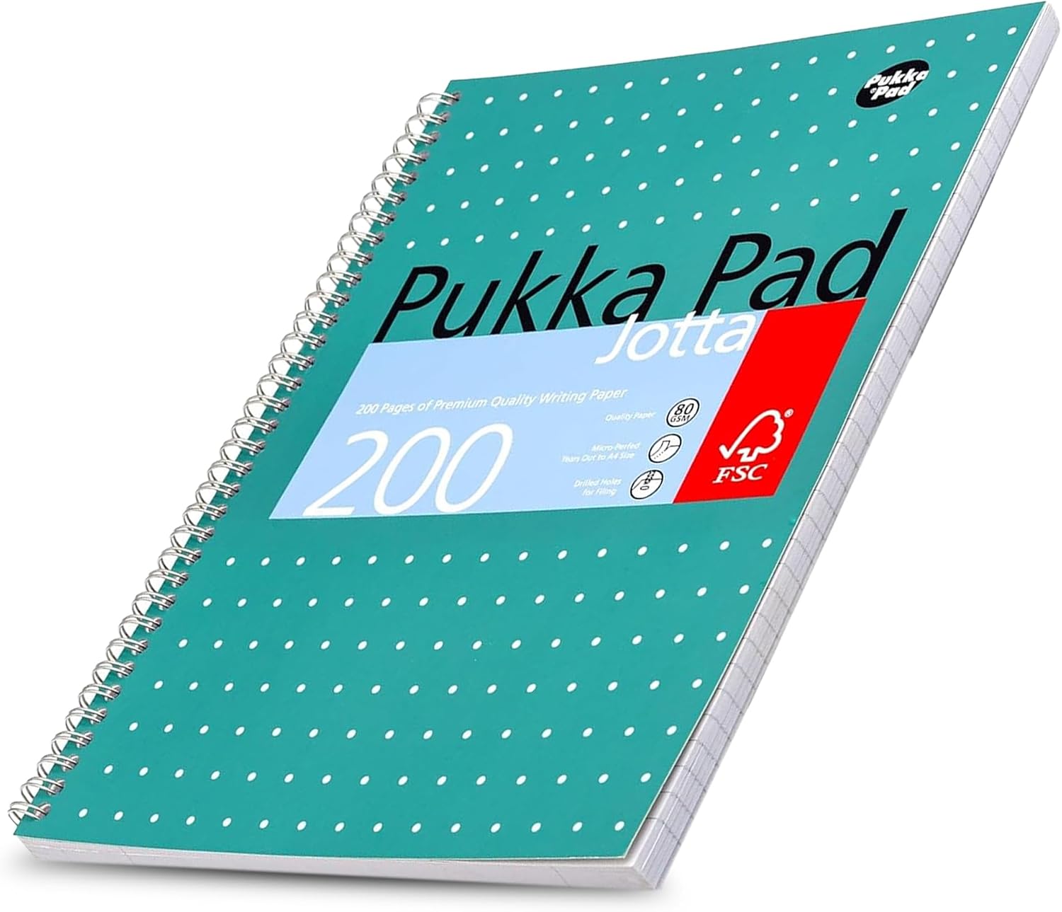 Pukka Pad A4+ Metallic Jotta Notebook 22.5x29.6 cm Wirebound, 80 GSM ...