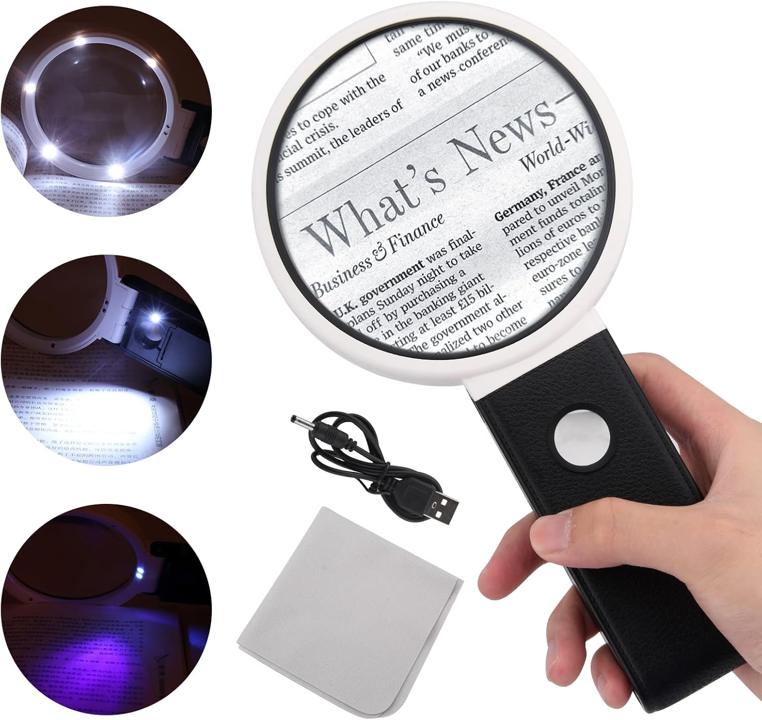Amazon.com: Magnifying Glass with Light - 25X 3.5X Foldable Magnifying ...