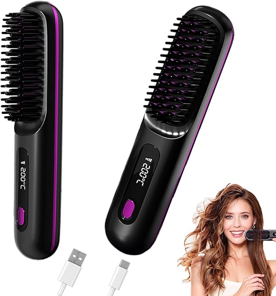 Amazon.com : Go Brush Pro Hair Straightener – Cordless Comb with ...