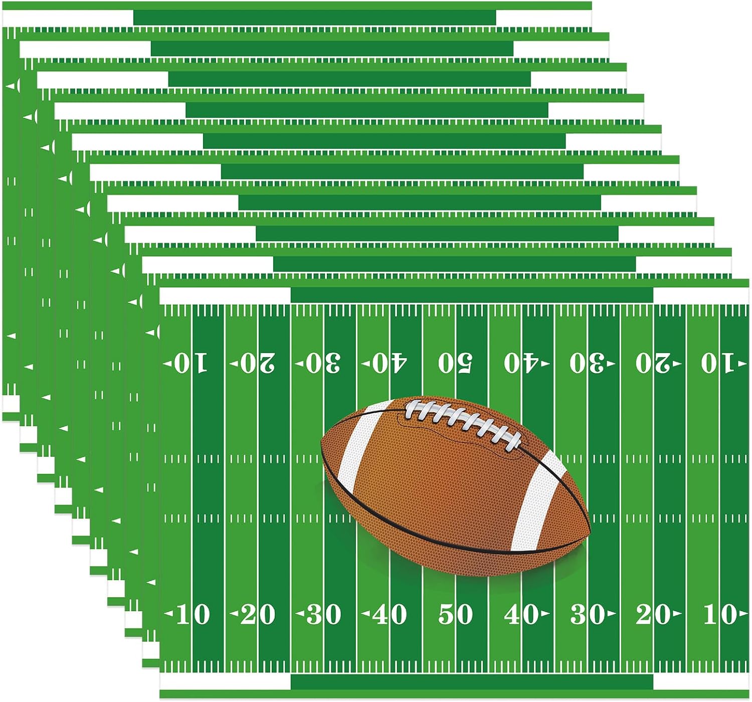 Amazon.com: Moinchore 100 Pack Football Paper Placemats for Dining ...