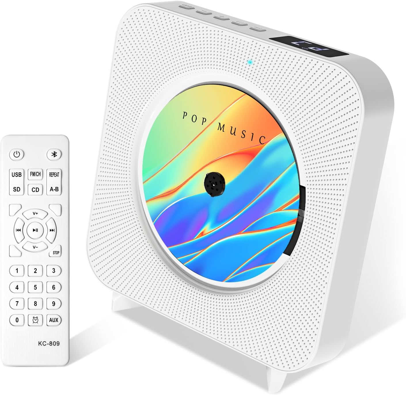 Amazon.com: Desktop CD Player with Speakers, ROADOM Home Bluetooth CD ...