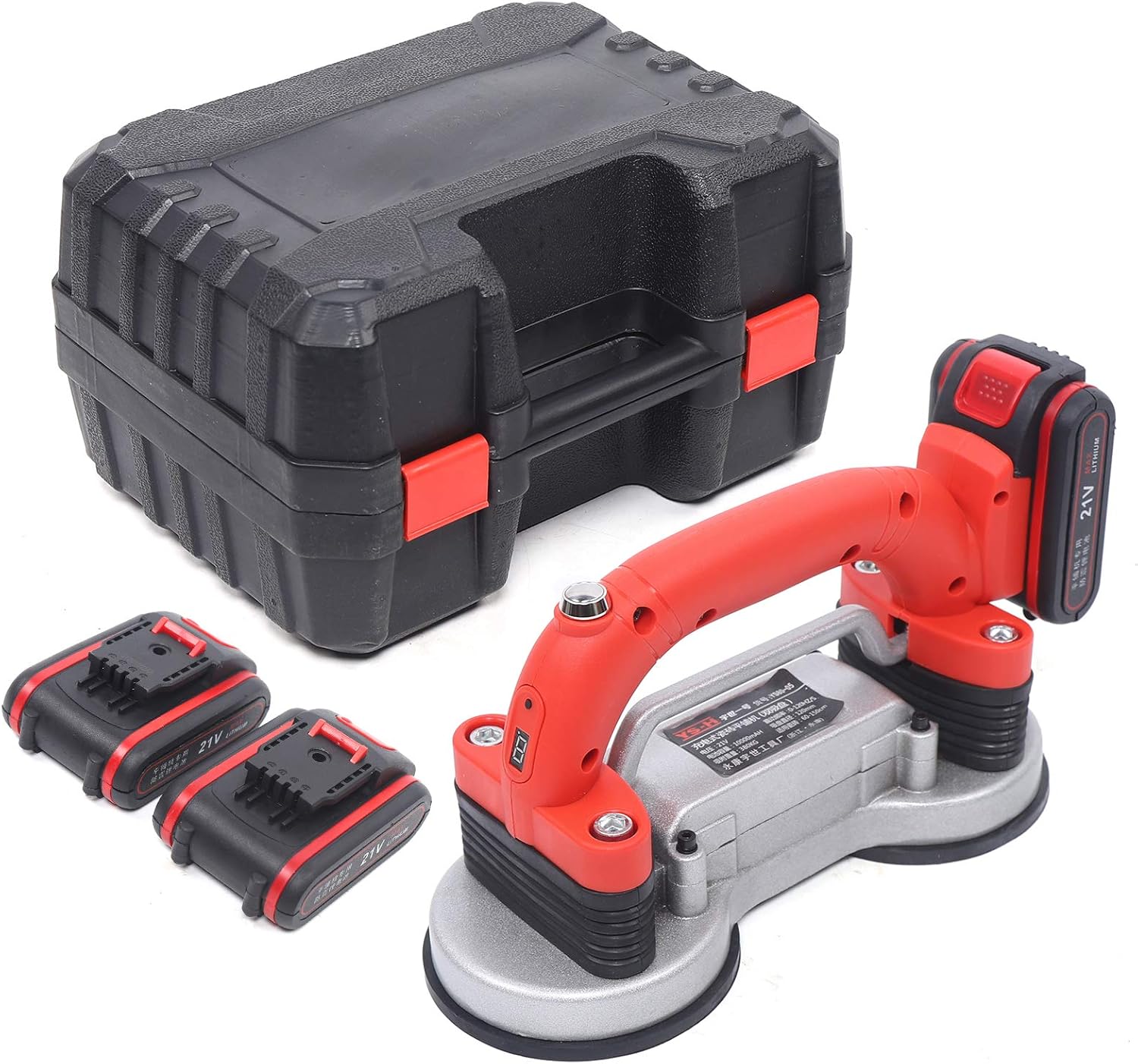 Tile Tiler Double Suction Cup - Handheld Tile Vibrator 10000 R/min 6 ...