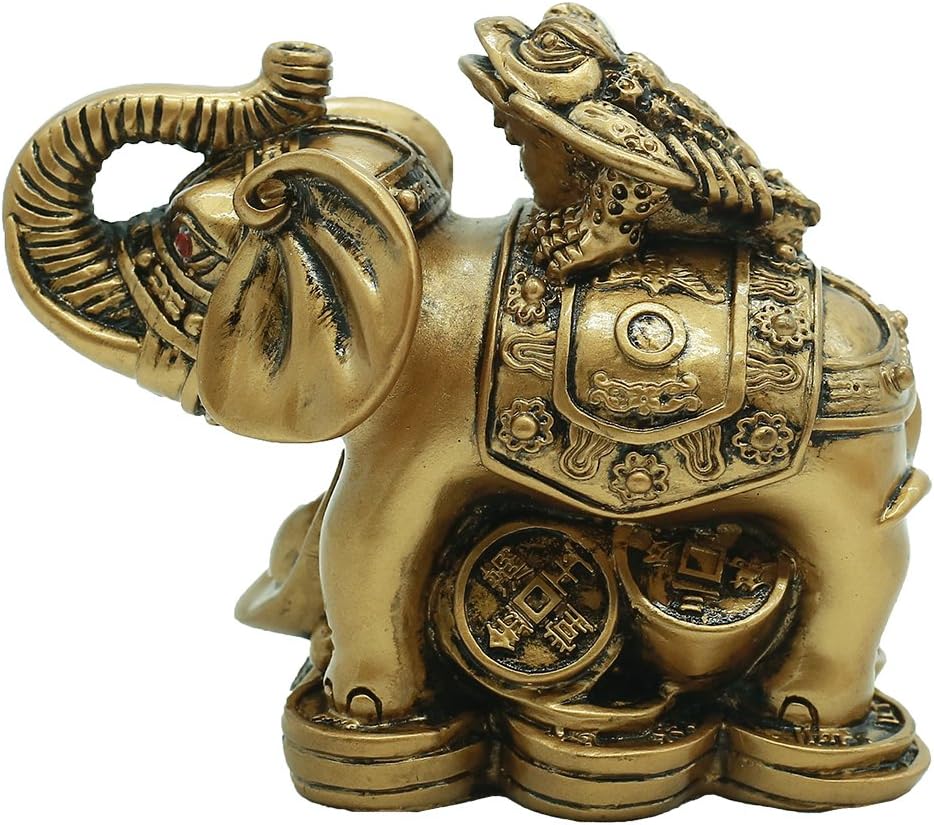 Amazon.com: Brass Statu Chinese Handmade Resin Attract Wealth Crafts ...