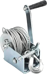 Amazon.com: Self Locking Winch Hand Winch 600 lbs Heavy Duty Hand Crank ...