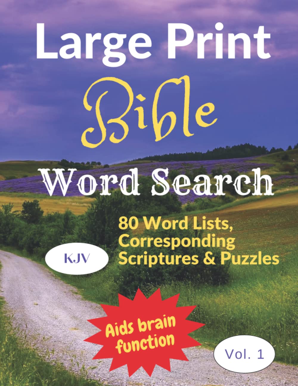 Large Print Bible Word Search: 80 Puzzles, Scriptures Included: Mathis ...