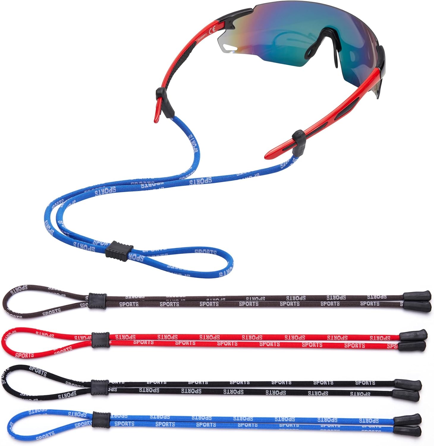 Boelley 4Pack Eyeglasses string holder strap Chain necklace Rope-sports ...
