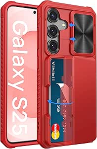 Amazon.com: Vihibii for Samsung Galaxy S25 Wallet Case with Card Holder (4 Cards), [RFID ...