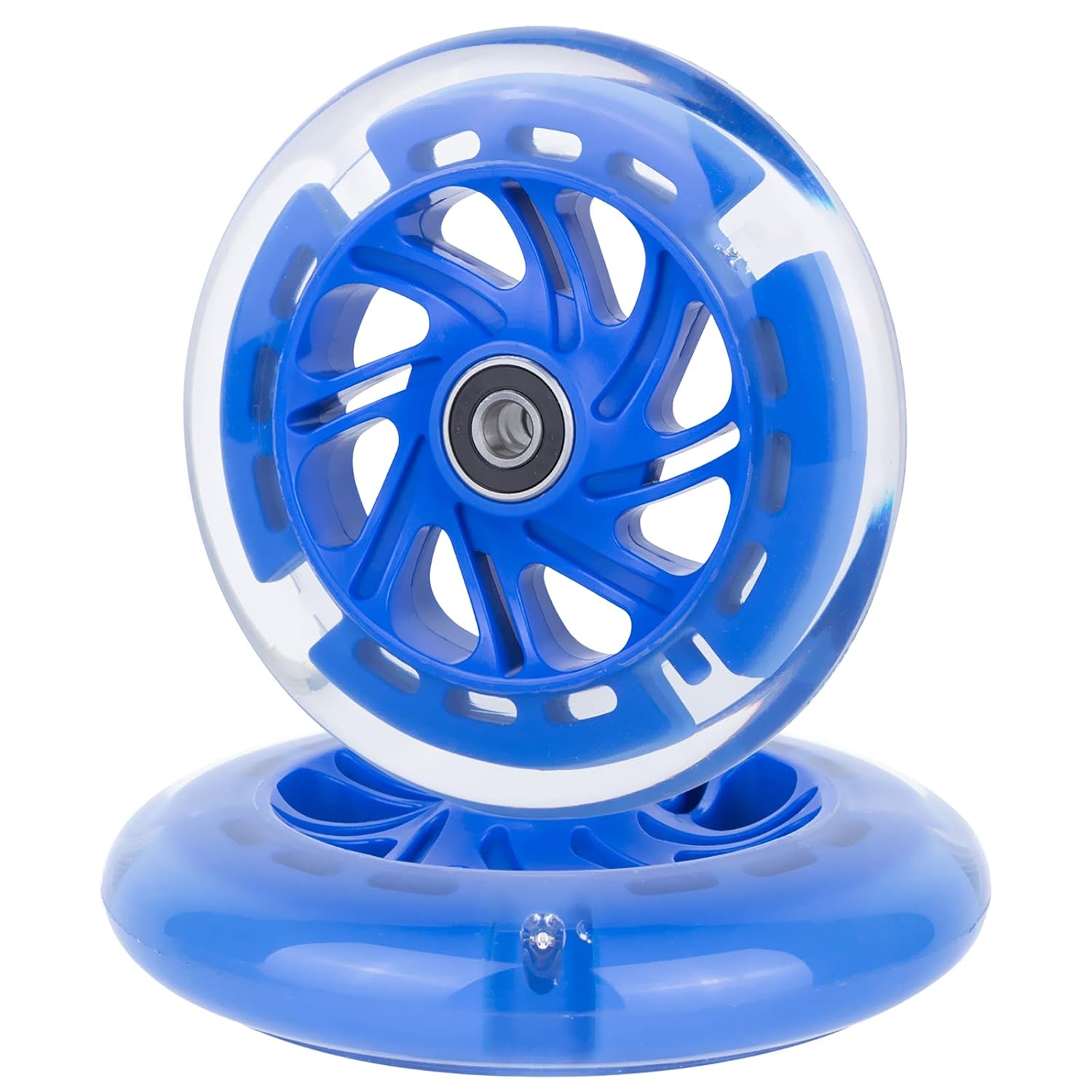 AOWISH 120mm Light-up Scooter Wheels Pair 120 mm LED Flash Flashing 3 ...