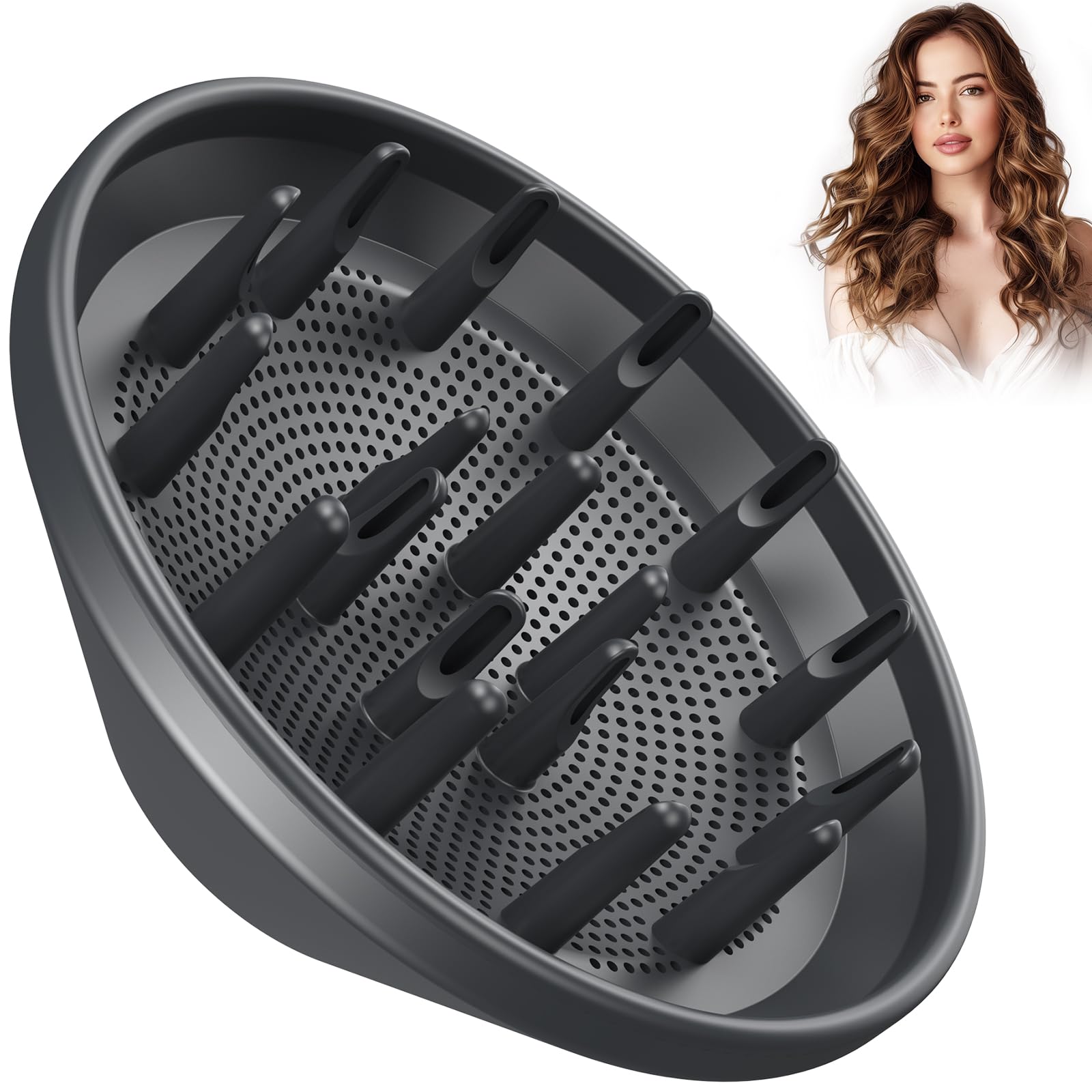 Snapklik.com : Hair Diffuser, Diffuser Attachment For Hair Dryer ...