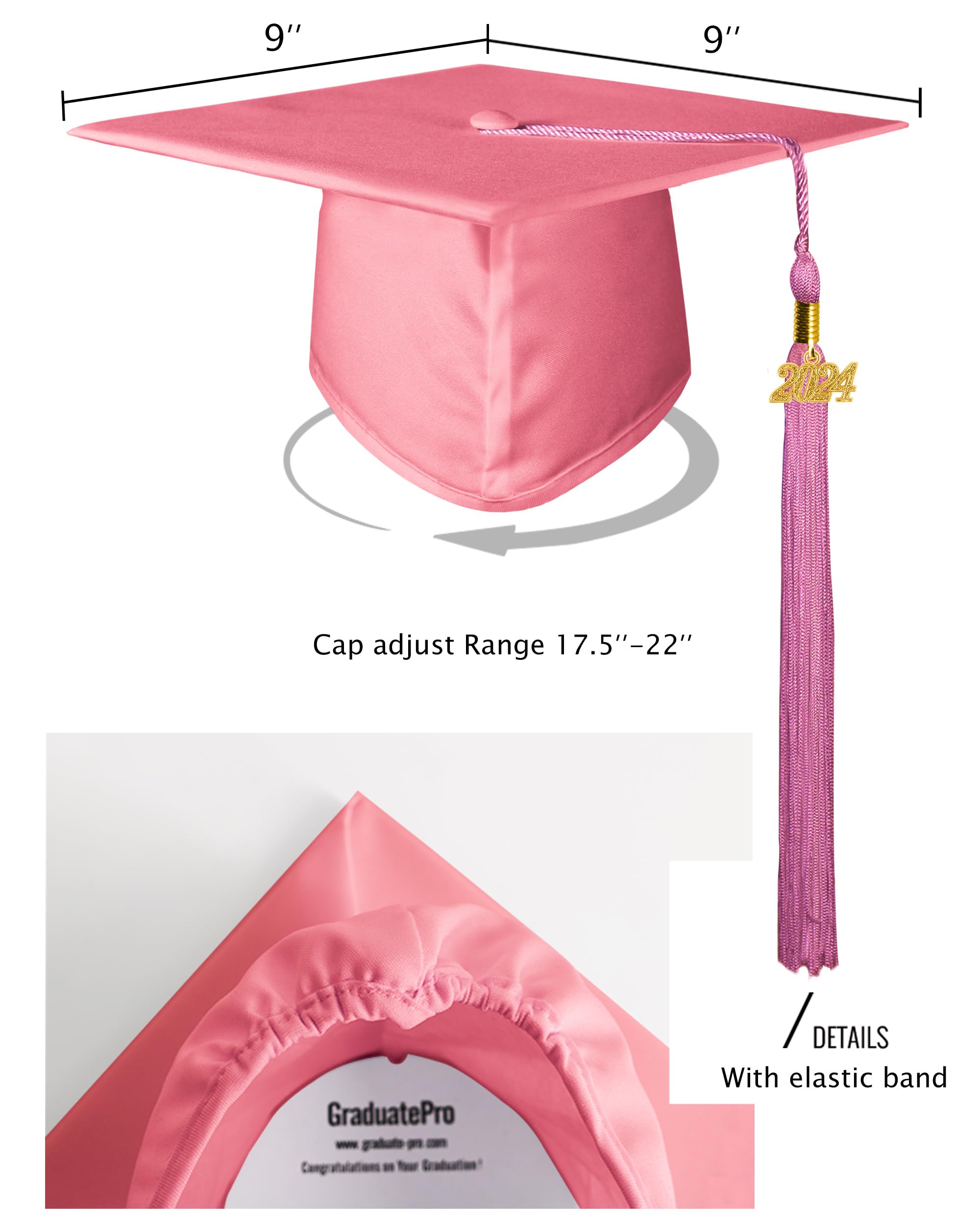 Snapklik.com : Matte Kids Graduation Cap 2024 For Kindergarten Prek ...