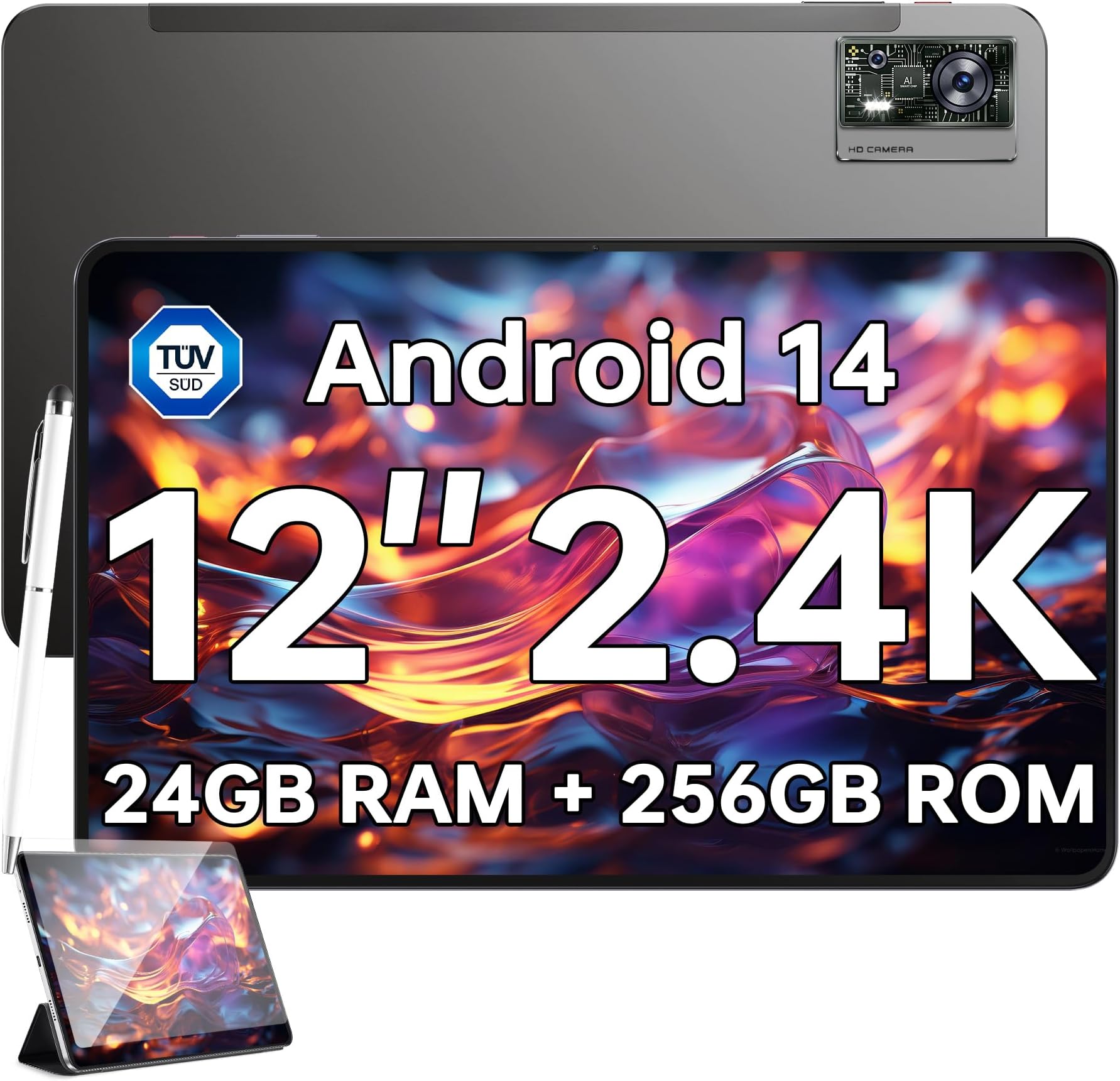 OUKITEL OT5S Tablet 12 Pulgadas 2.4K IPS Tablet Android 14 Tablet con ...