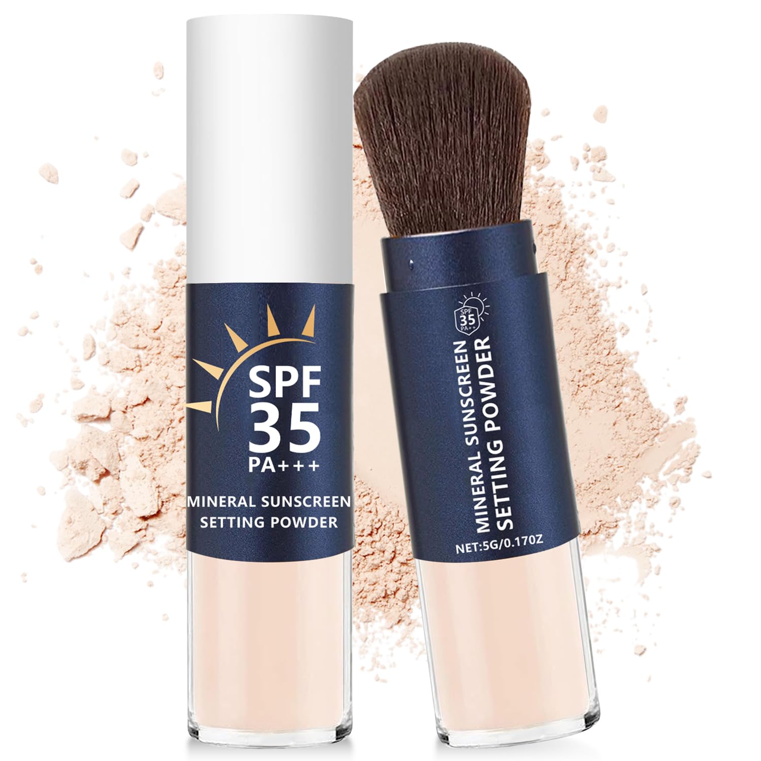 Amazon.com : Mineral Sunscreen Setting Powder, SPF 35, Translucent ...