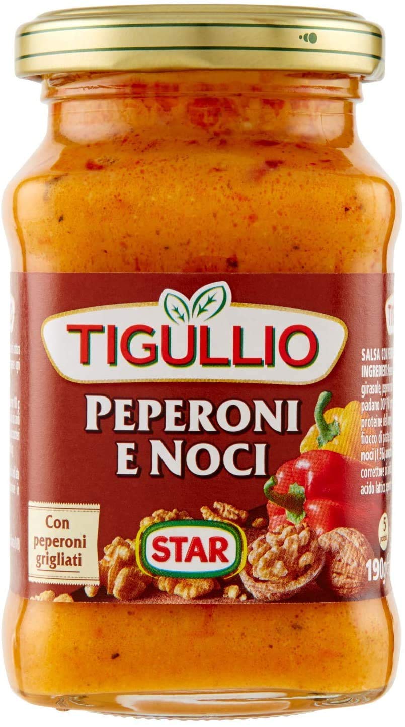 6x Star Tigullio GranPesto Pesto Peperoni e noci Paprika und Walnüsse ...
