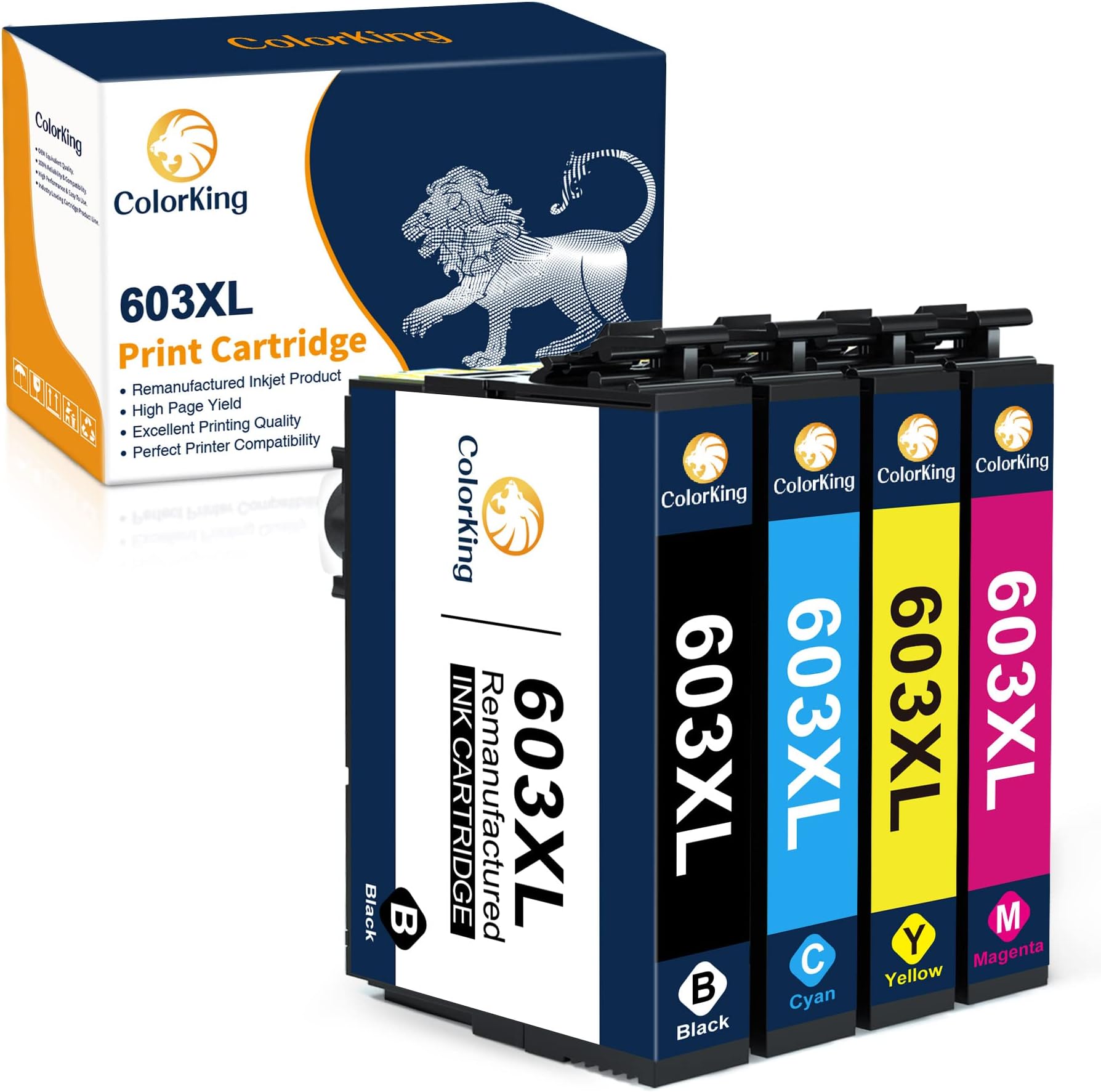 ColorKing 603XL Ink Cartridges Replacement Compatible for Epson 603XL ...