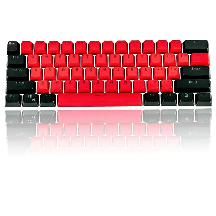 Buy Red Keycaps for 60 Percent Keyboard,OEM Profile Custom Ducky ...