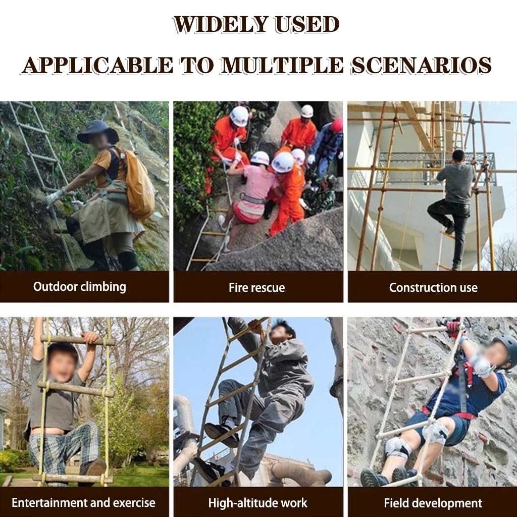 Heavy Duty 330lb Capacity Escape Ladder Emergency Fire Escape Rope ...