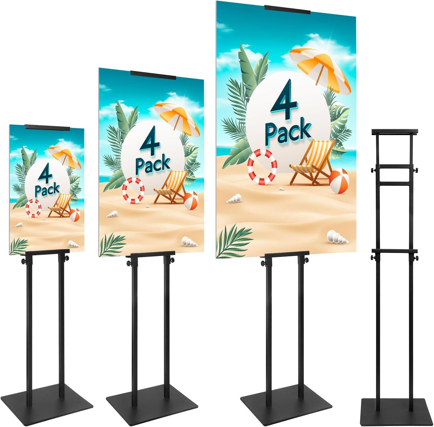Amazon.com : JR-MOV Poster Stand Heavy Duty - 4 Pack Double Sided ...