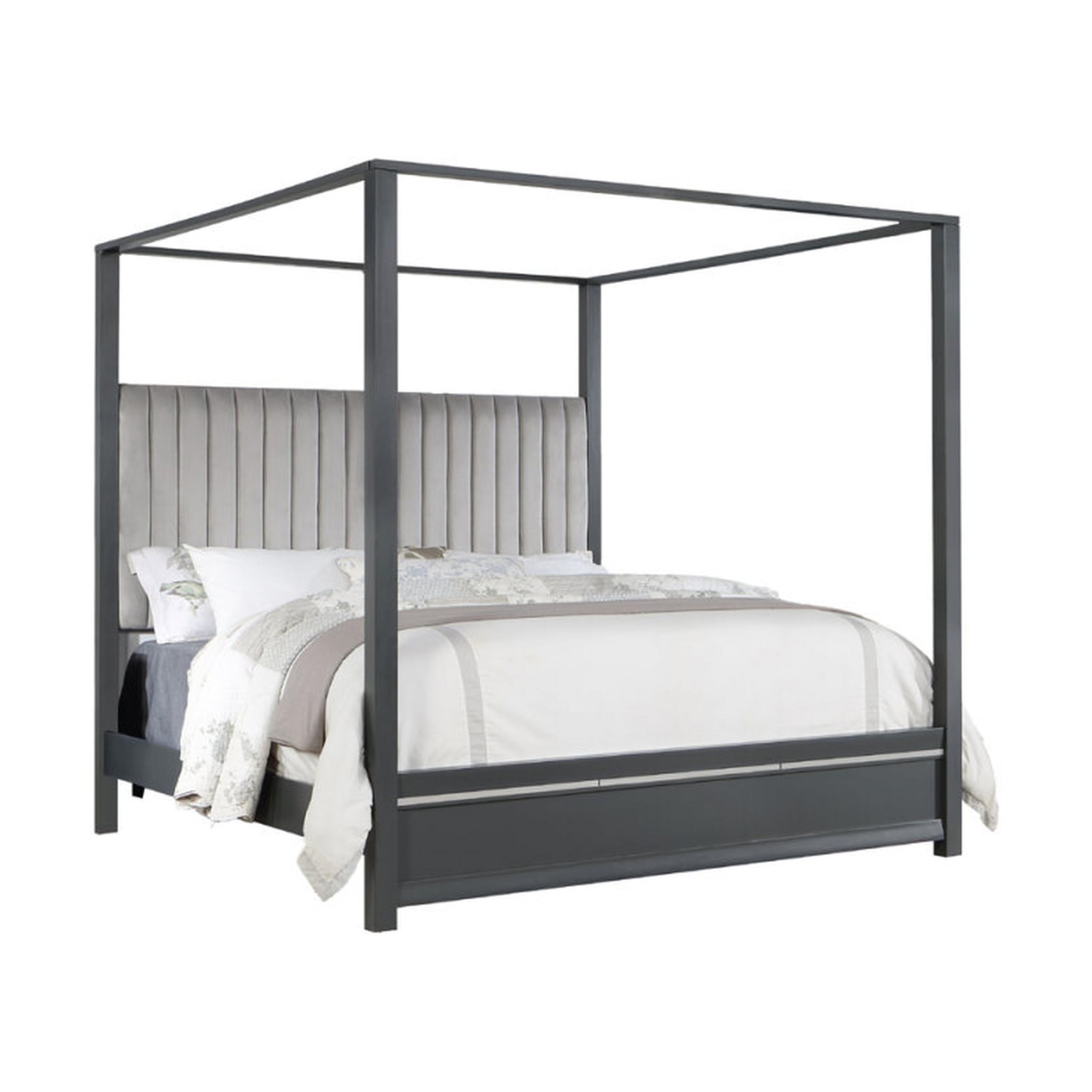 Mirrored Canopy King Bed Dimensions
