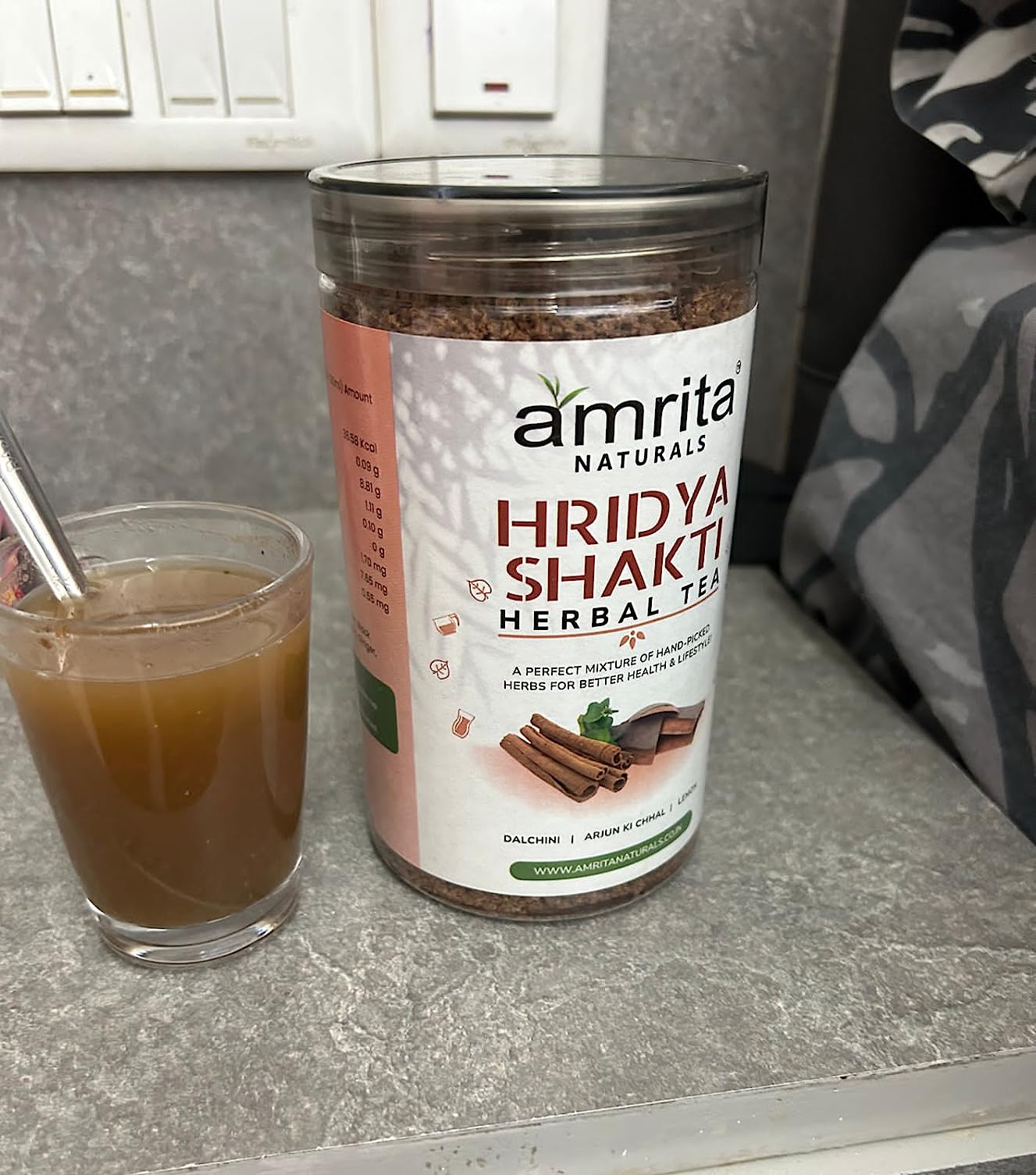 Amrita Naturals Hridya Shakti Herbal Tea for Boosting Weight Management ...
