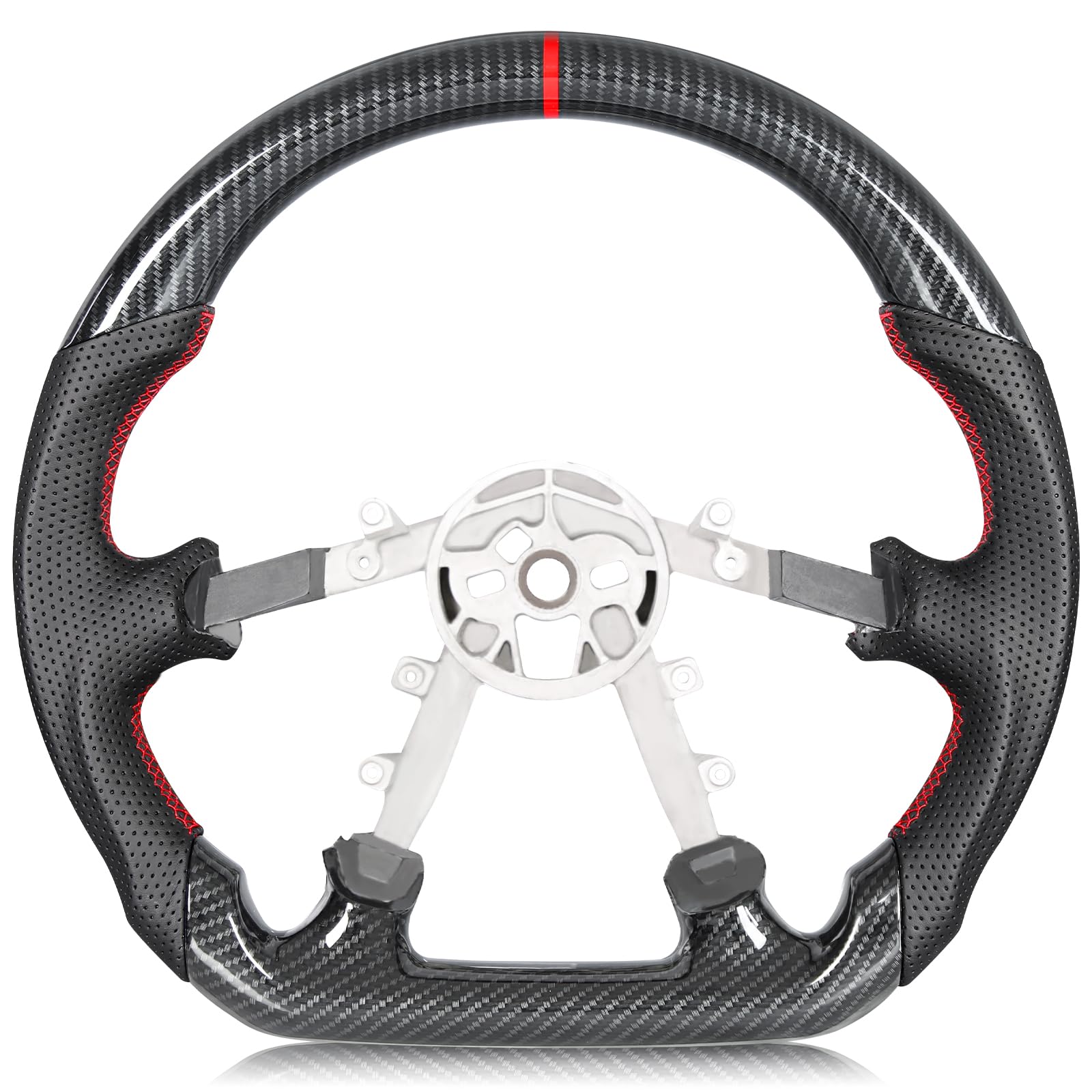 Snapklik.com : TESFEEL Hydro-Dip Carbon Fiber Steering Wheel For ...