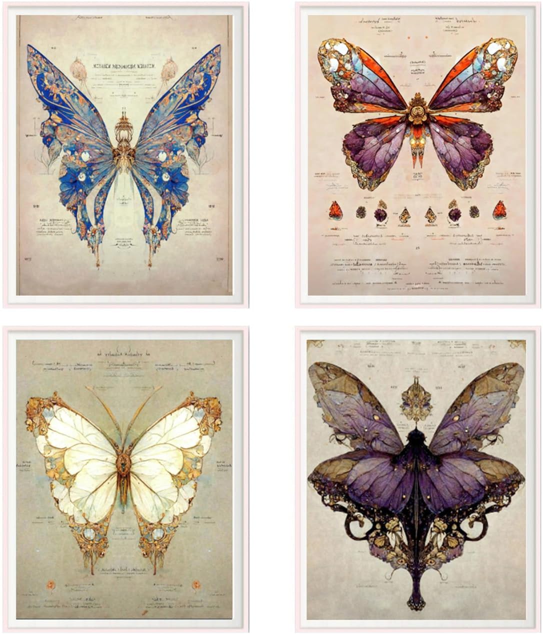 Amazon.com: LAPUZK Spiritual Crystal Butterfly Papillons Element Art ...
