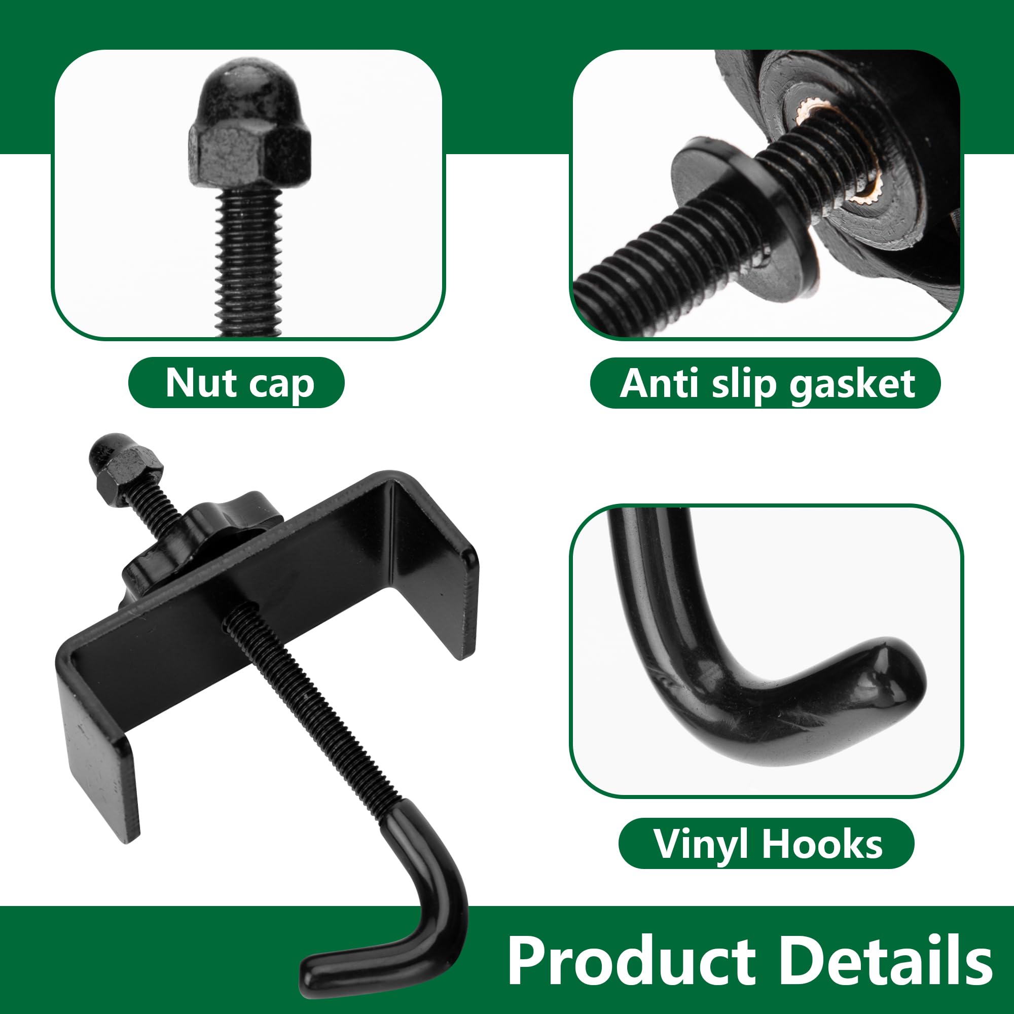 Snapklik.com : 4 Pcs Metal Tree Steps Transport Hooks,Portable ...