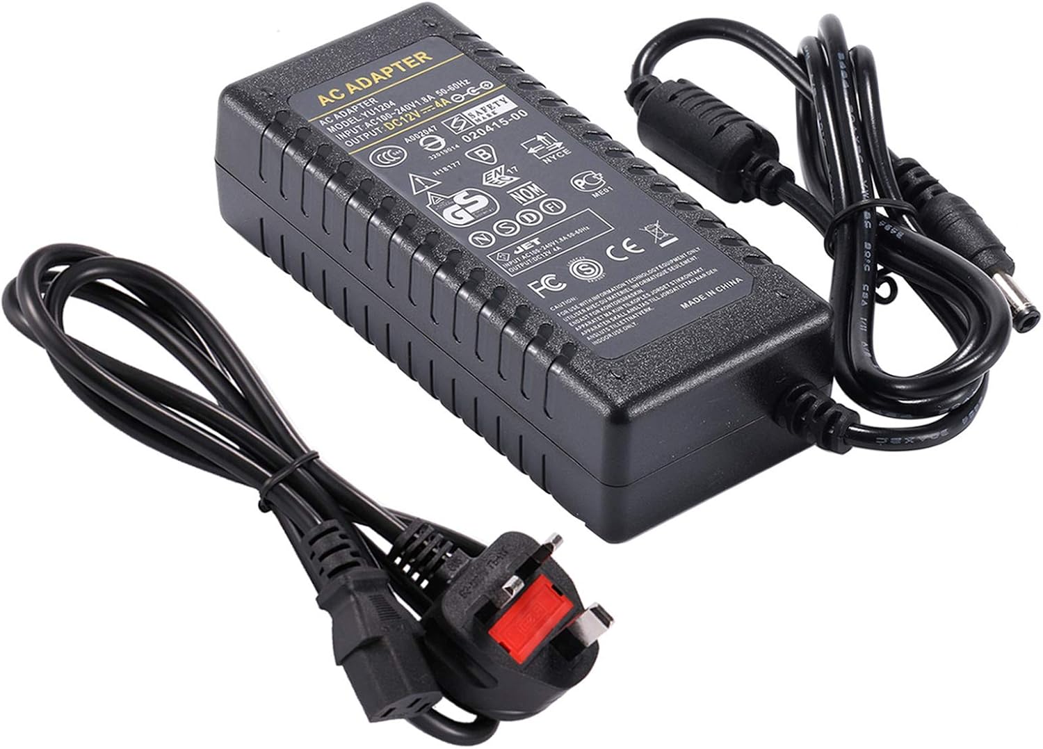 12V 4A Power Supply, AC Adapter 100-240V 50-60hz 12V 48W Power Adapter ...