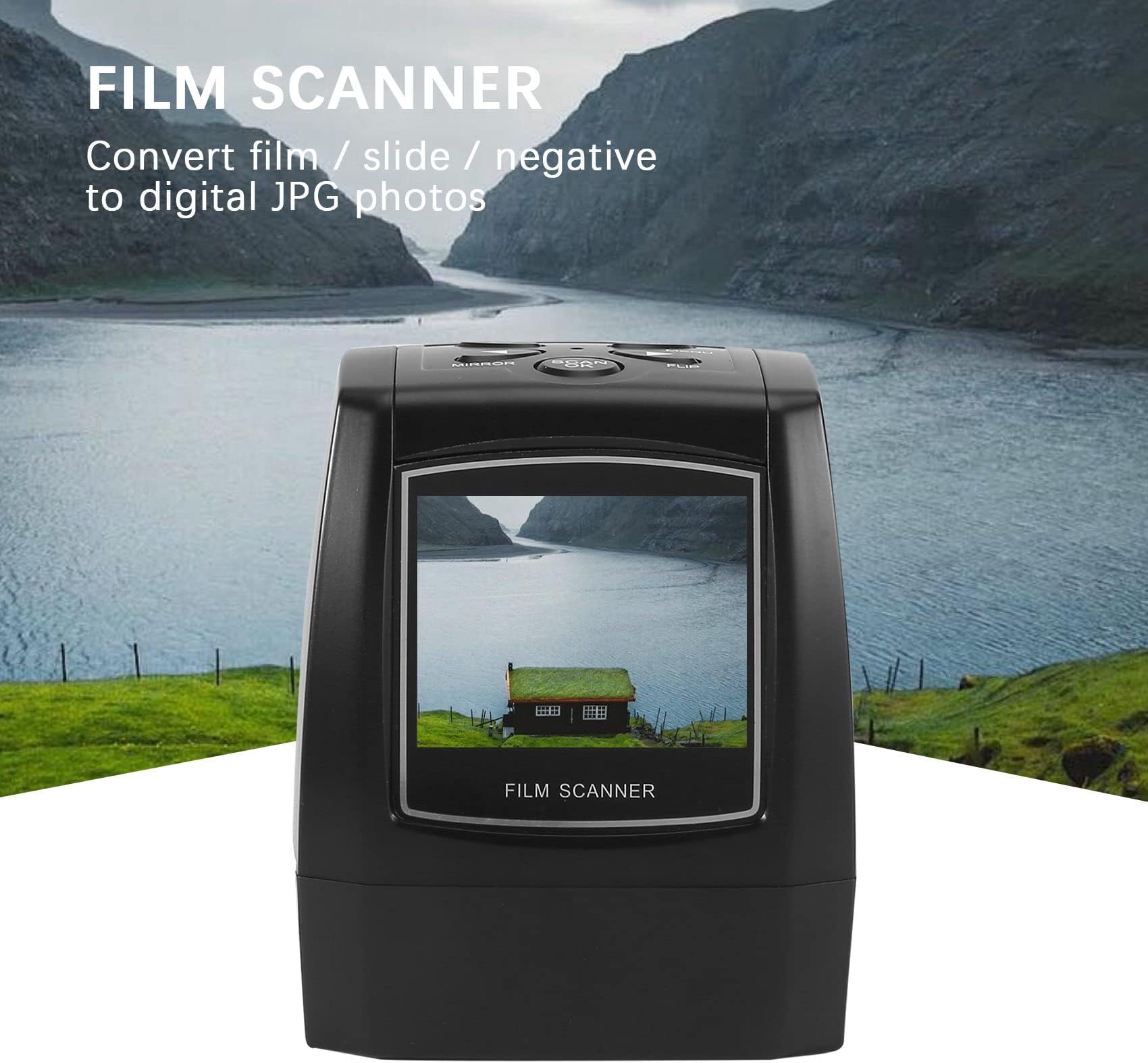 Mifrsnu Film Scanner, Converts 35mm 135mm Films/Slides/Negatives to ...
