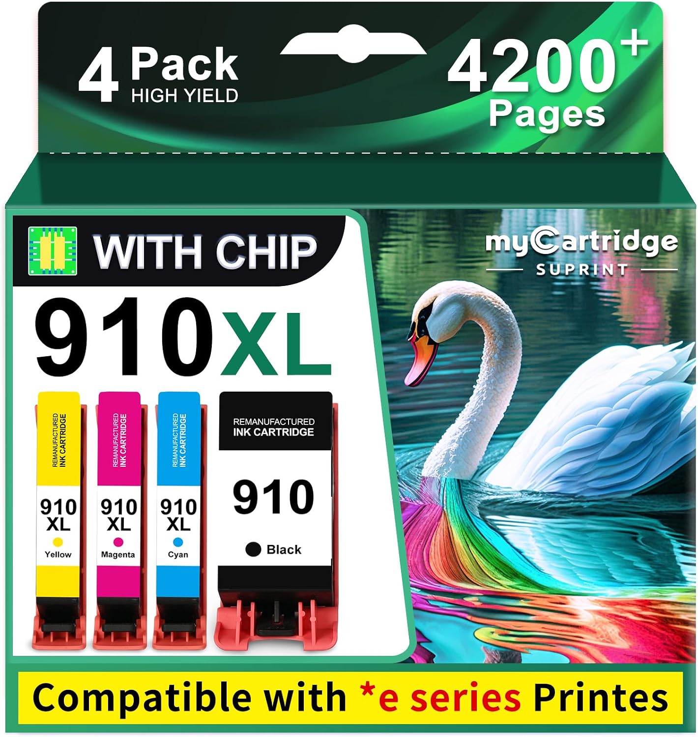 Amazon.com: 910XL Ink Cartridges for HP Printers Replacement for HP 910 ...