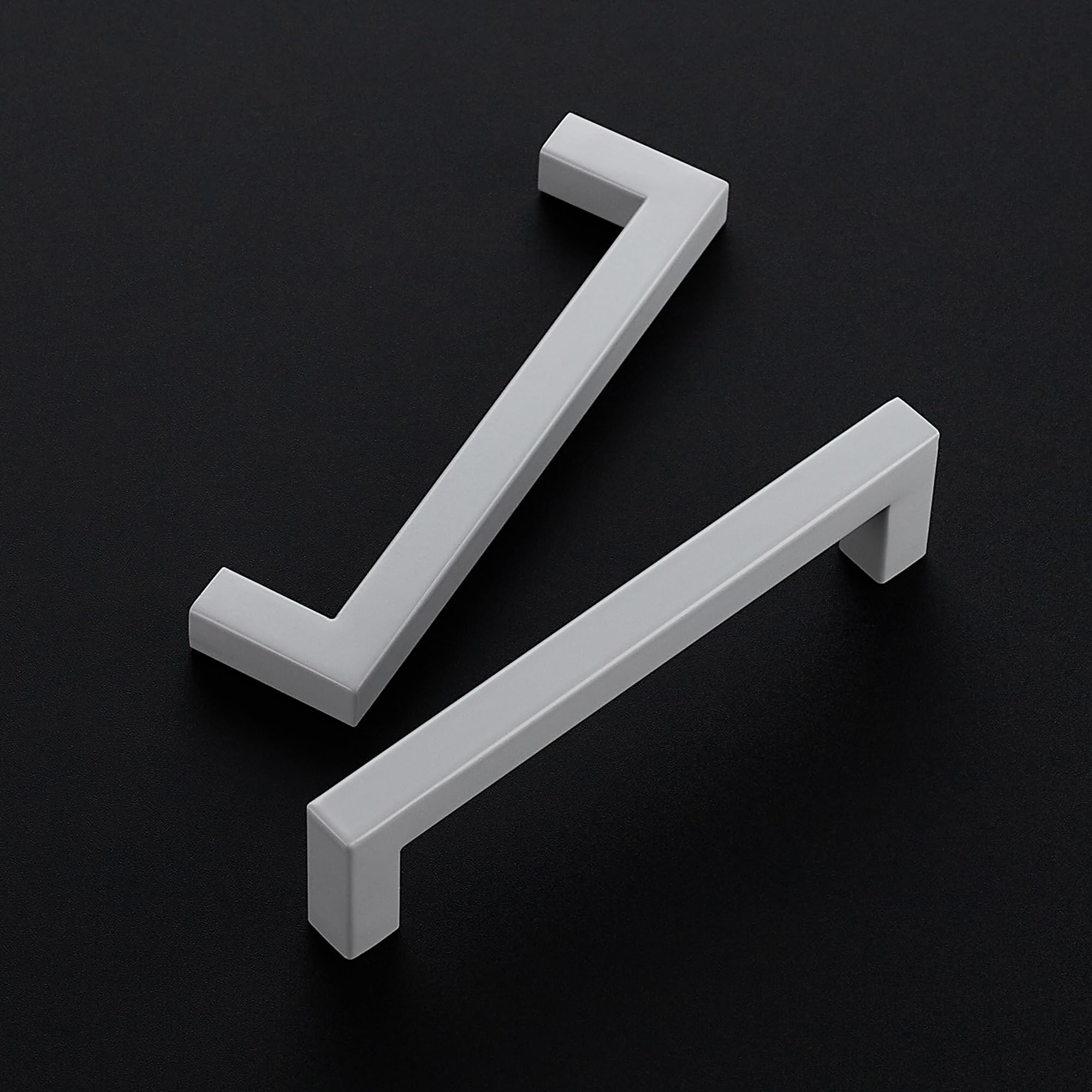 Snapklik.com : 35 Pack 5 Inch Kitchen Square Cabinet Handles Grey ...