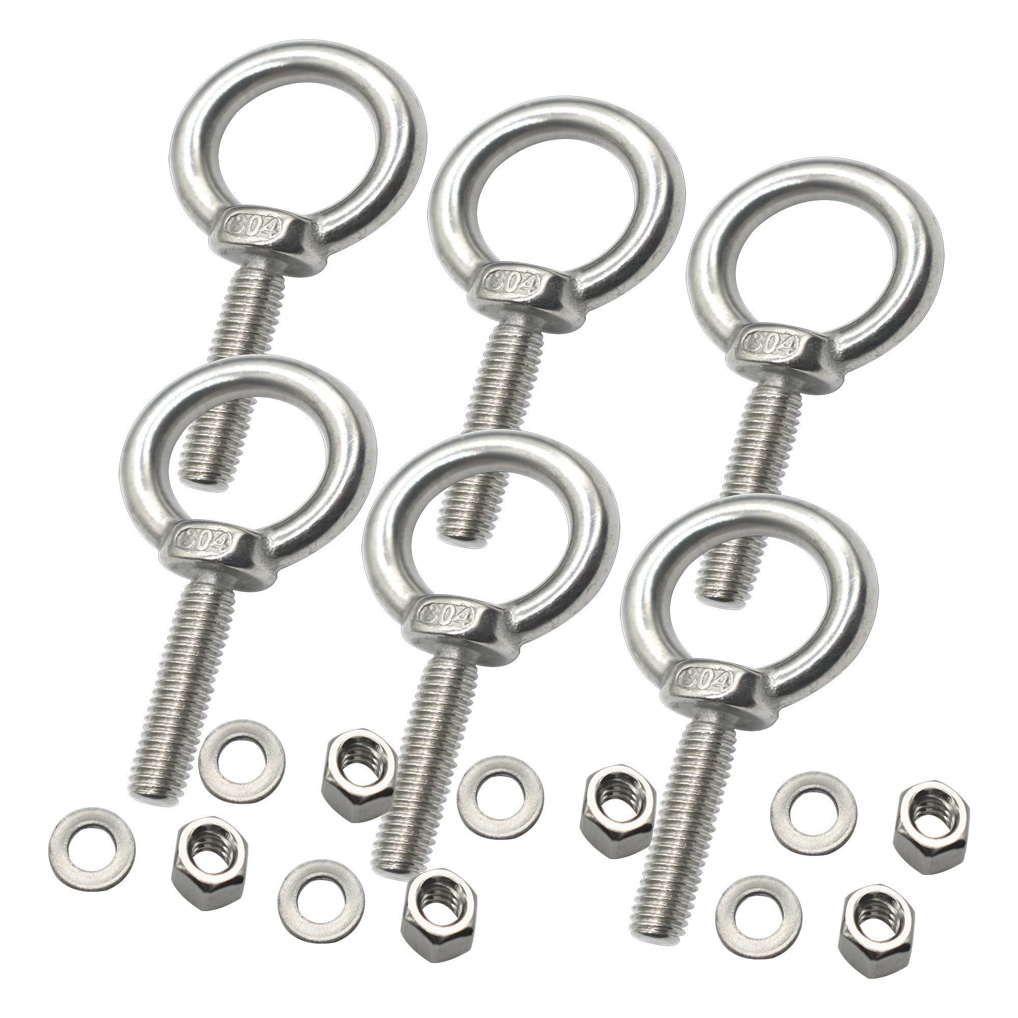 Snapklik.com : Floyutin Stainless M8 Eyebolt 1.2(30mm) Long Male Ring ...