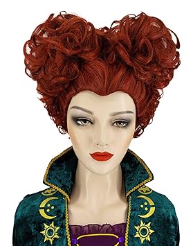 Amazon.com : Juziviee Brown Wigs for Winifred Sanderson Wig Costume ...
